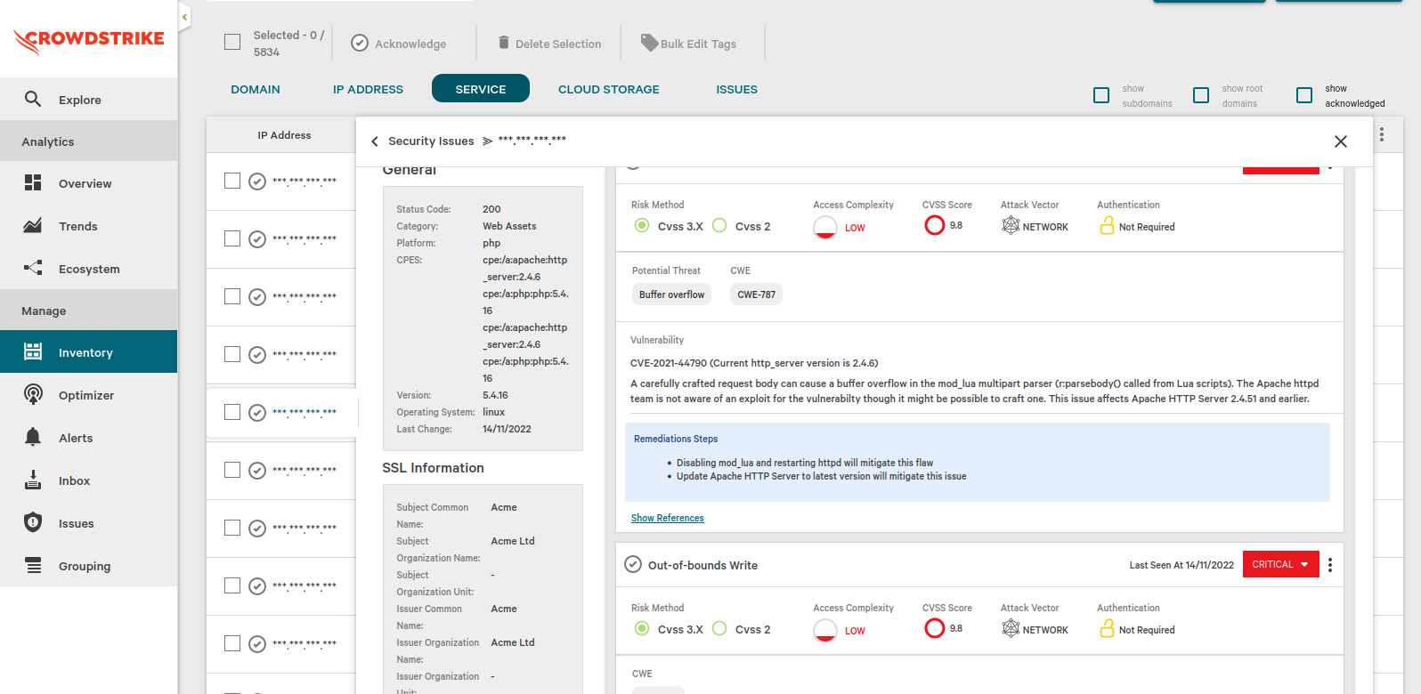 Falcon Surface: 外部攻撃対象領域管理 (EASM) | クラウドストライク
